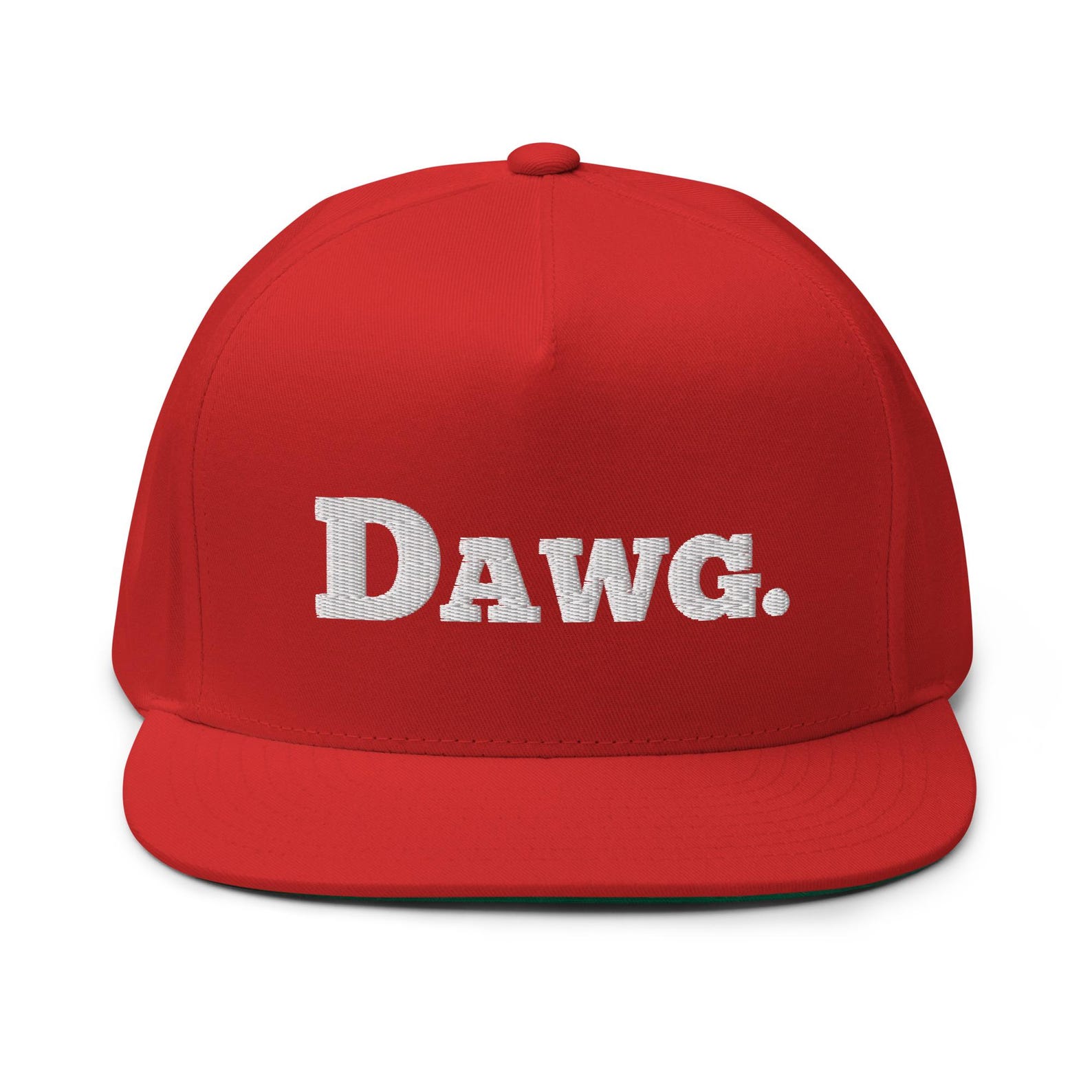 DAWG Embroidered Flat Bill Snapback Cap Hat - Etsy