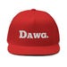 DAWG Embroidered Flat Bill Snapback Cap Hat - Etsy