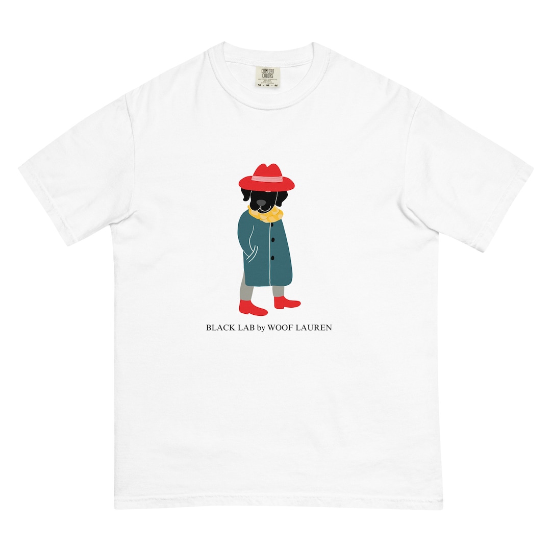 Black Lab by Woof Lauren - Funny Black Labrador Tee - Unisex Garment ...