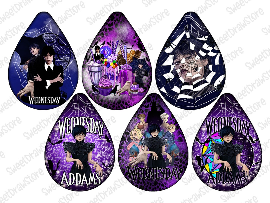 Wednesday Addams Earrings Png,earring Png,wednesday Png, Thing Earrigns ...