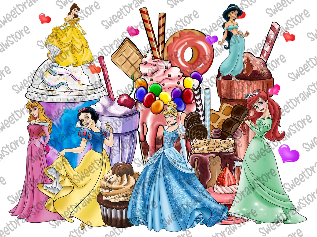 Princess Coffee PNG Princess Mouse Head Design PNG Pricess - Etsy