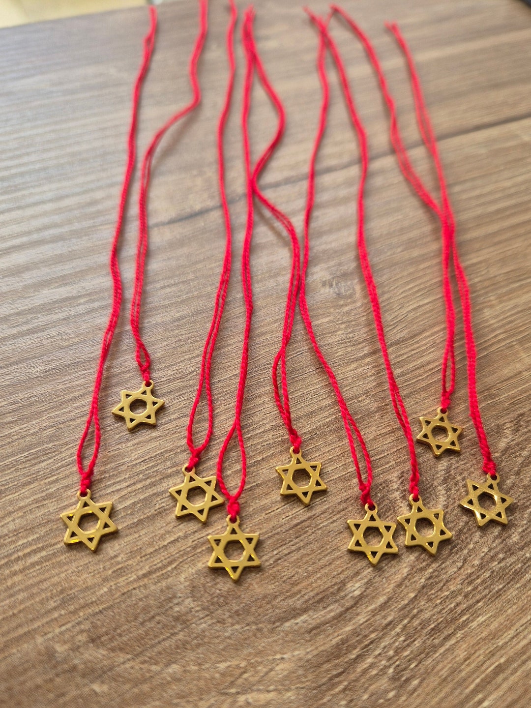 Star of David Red String Kabbalah Red String Simple Cord Bracelet ...
