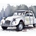 2CV Citroen French Car Original Drawing Watercolors Printable Art High ...