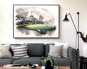 TPC Sawgrass Golf Course Poster Print SVG PNG Digital - Etsy