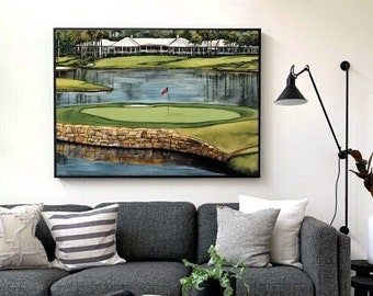 TPC Sawgrass - Golf Course Poster Print - SVG, PNG Digital Download - Etsy