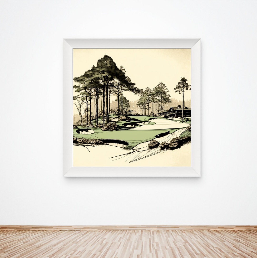 Augusta National - Golf Course Poster Print - SVG, PNG Digital Download ...