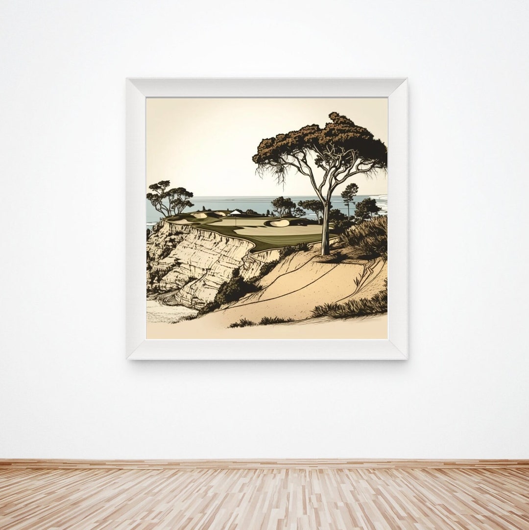 Torrey Pines - Golf Course Poster Print - SVG, PNG Digital Download - Etsy