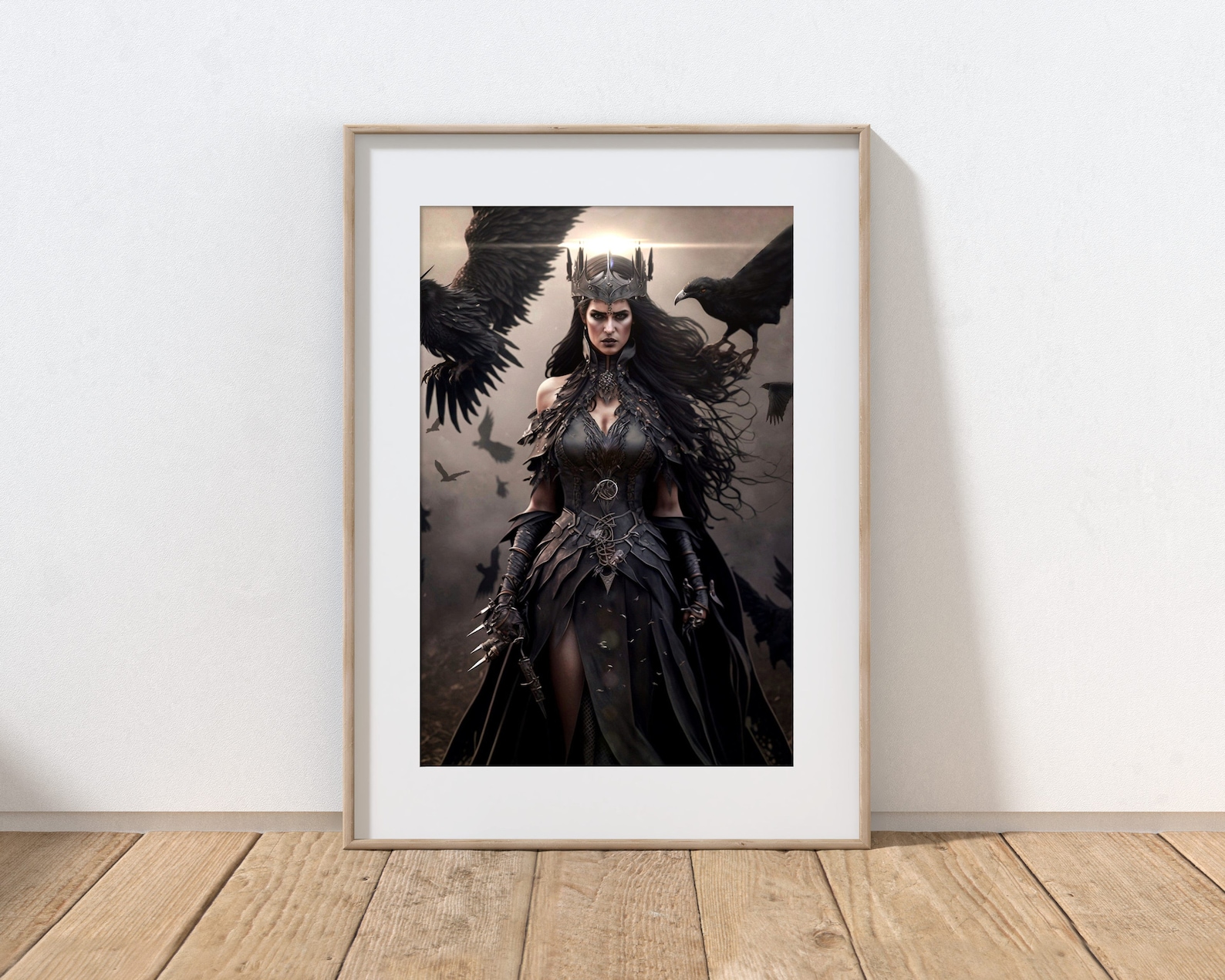 The Morrigan Art Digital Download, Irish Goddess Print Crows Witch Dark ...