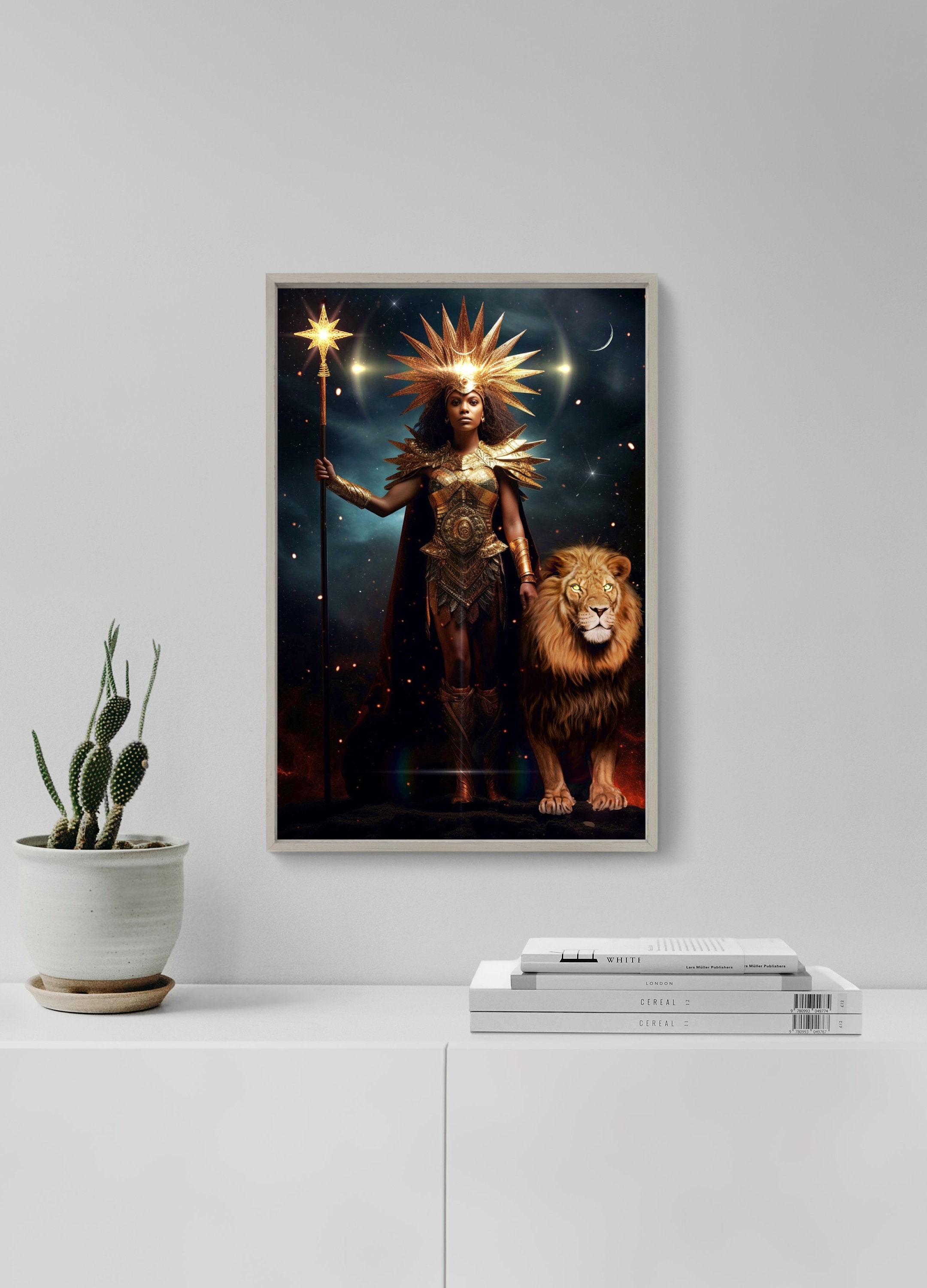 Inanna Art Digital Download, Ishtar Goddess Love and Fertility, Mesopotamian Sumerian Art Print ...