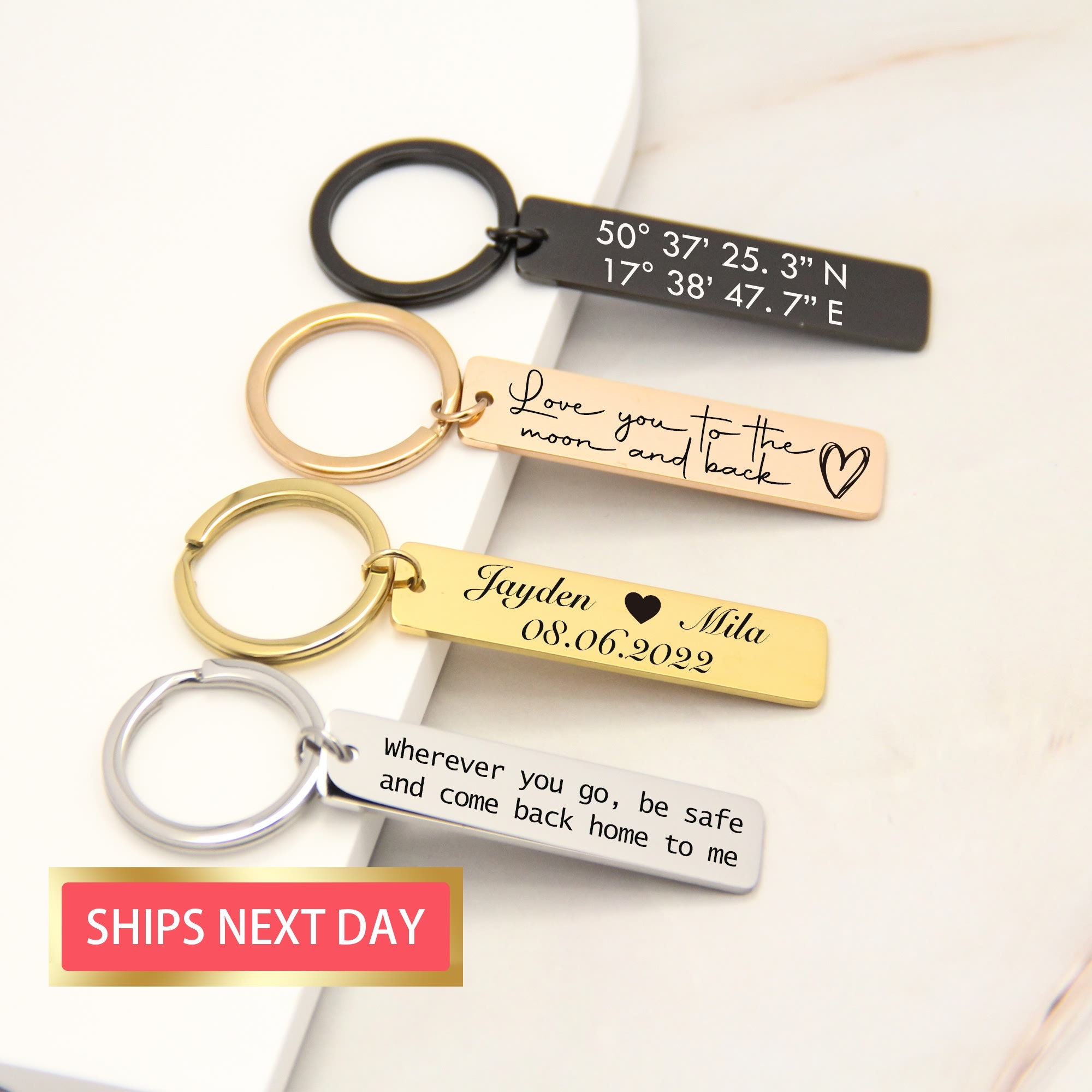 Custom Keychain Personalized Engraved Keychain Engraved Key - Etsy Canada