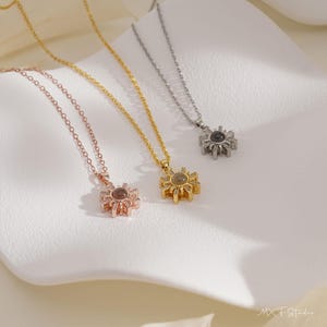 Sun Projection Photo Necklace, Projection Jewellery for Women ...