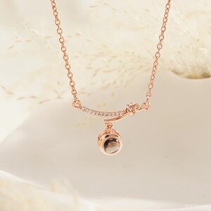 Projection Photo Necklace, Custom Projection Jewelry for Women ...