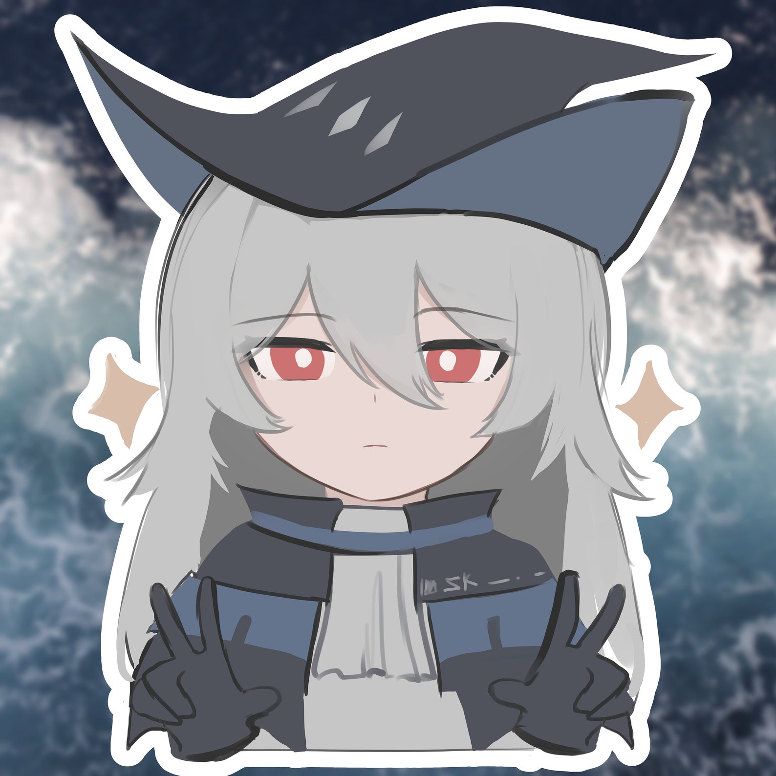 Arknights Seaborn Collection 1 Waterproof Sticker X6 Original Creator ...