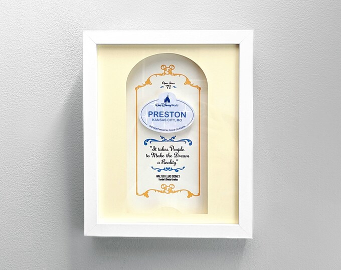 Cast Member Name Tag Display Frame and Print | Casting Agency Door ...