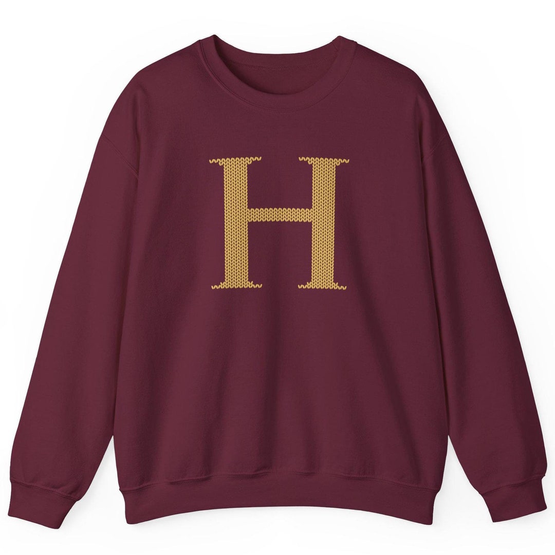 Christmas Sweater Letter "h" Png - Svg - Jpg, Weasley Christmas Sweater ...