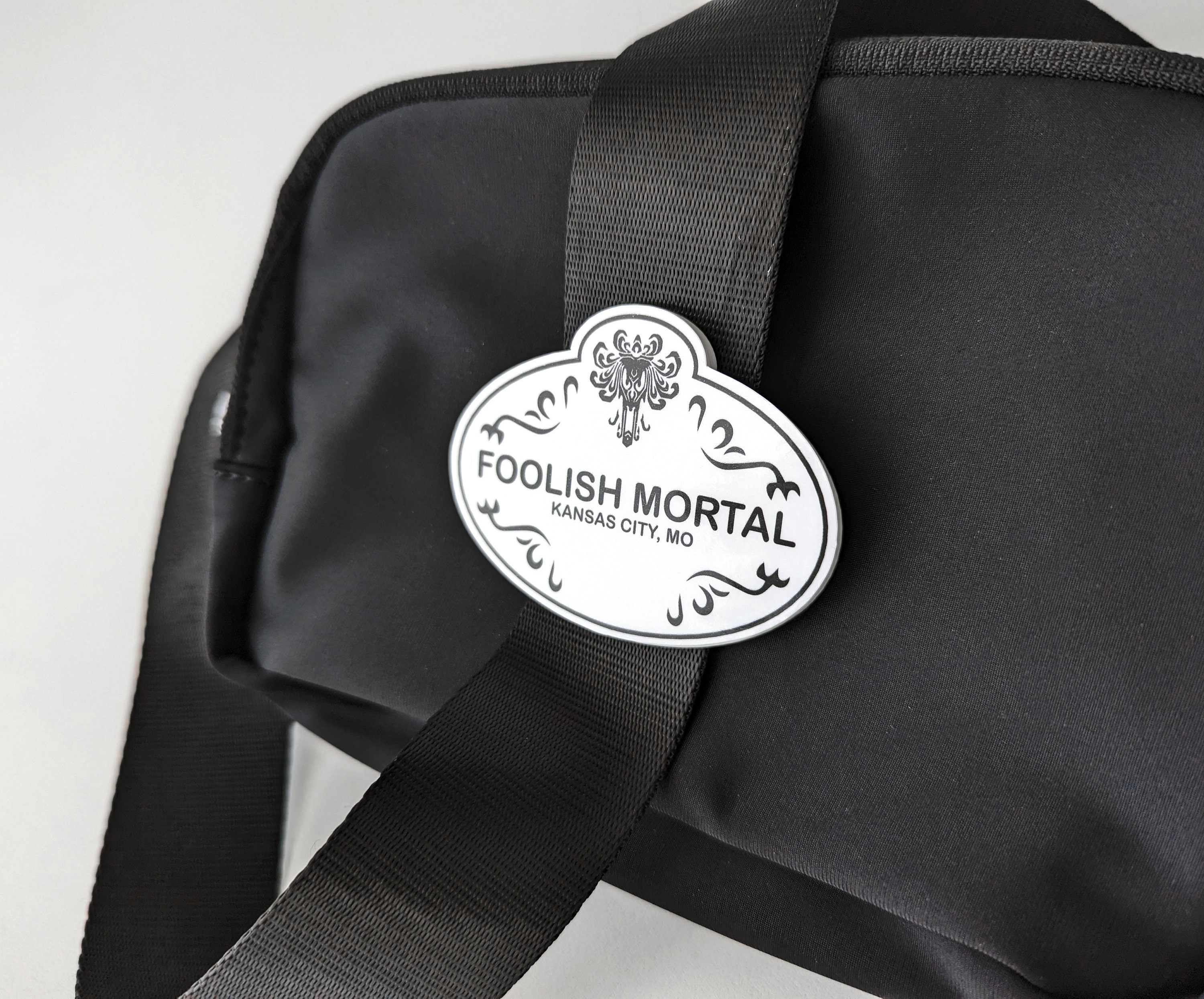 Personalized Haunted Mansion Name Tag Mouse Ear Bow - Etsy