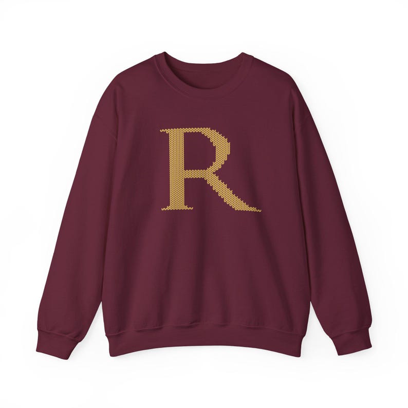 Custom Weasley "sweater" Sweatshirt, Personalized HP Christmas Sweater ...