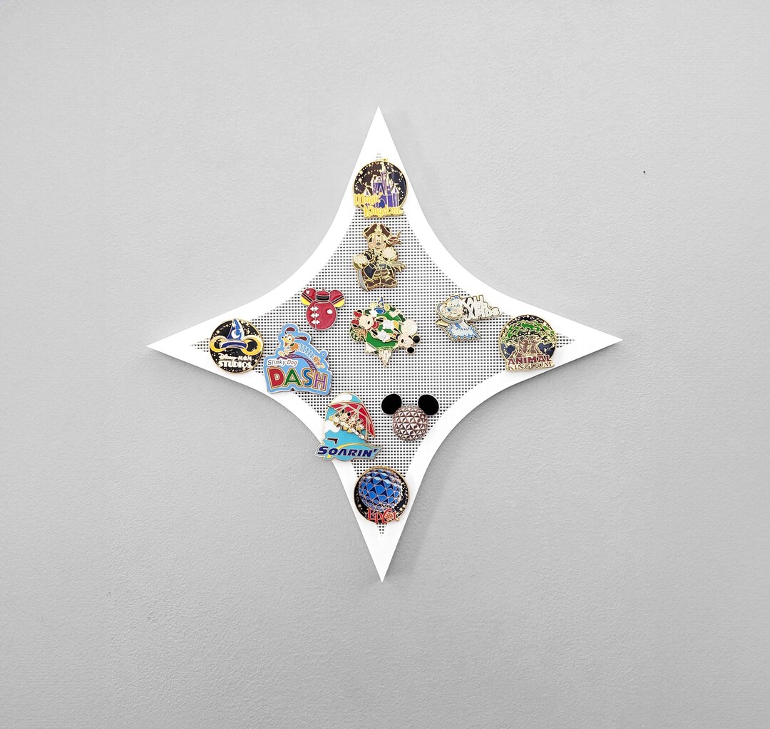 Starburst Pin Board, Pixie Dust Pin Display, 3D Printed Pin Display ...