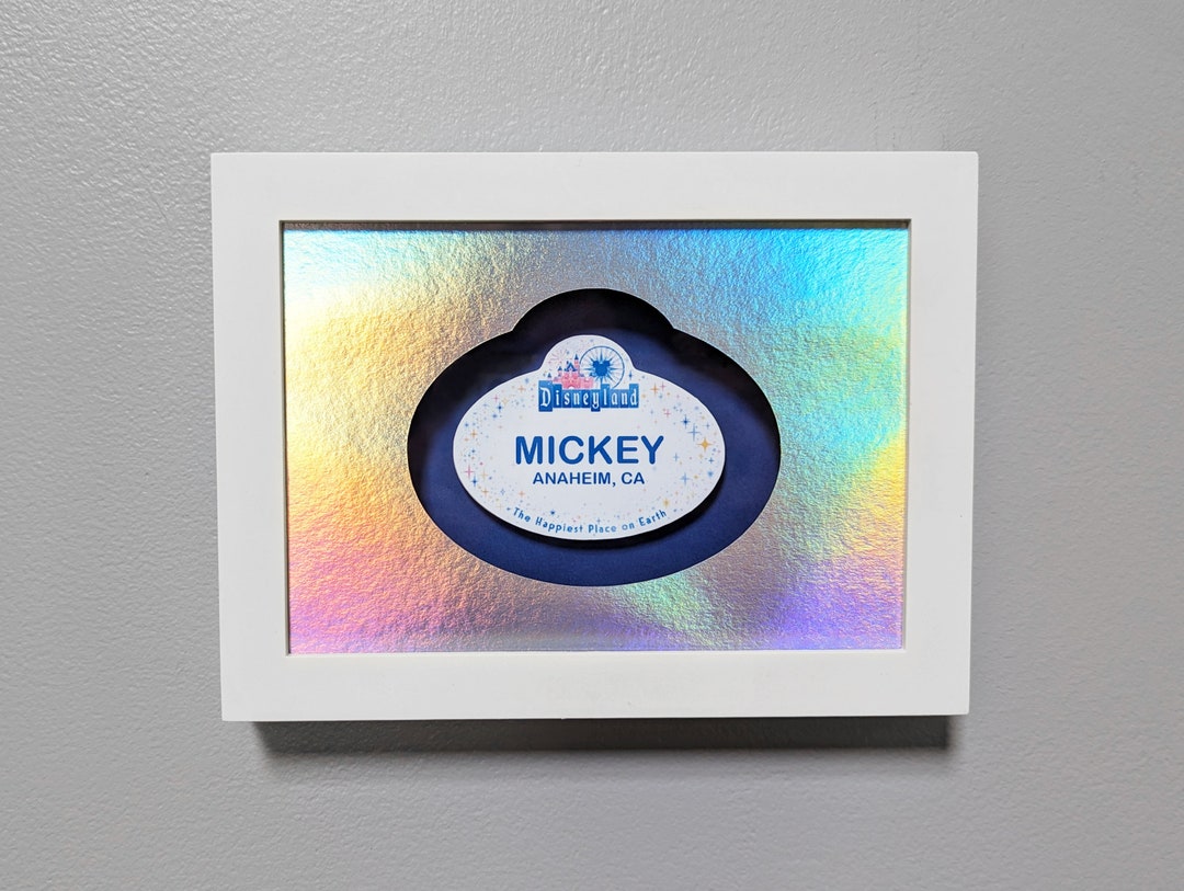 Cast Member Name Tag Shadow Box, CM Name Tag Display Frame, Cast Member ...