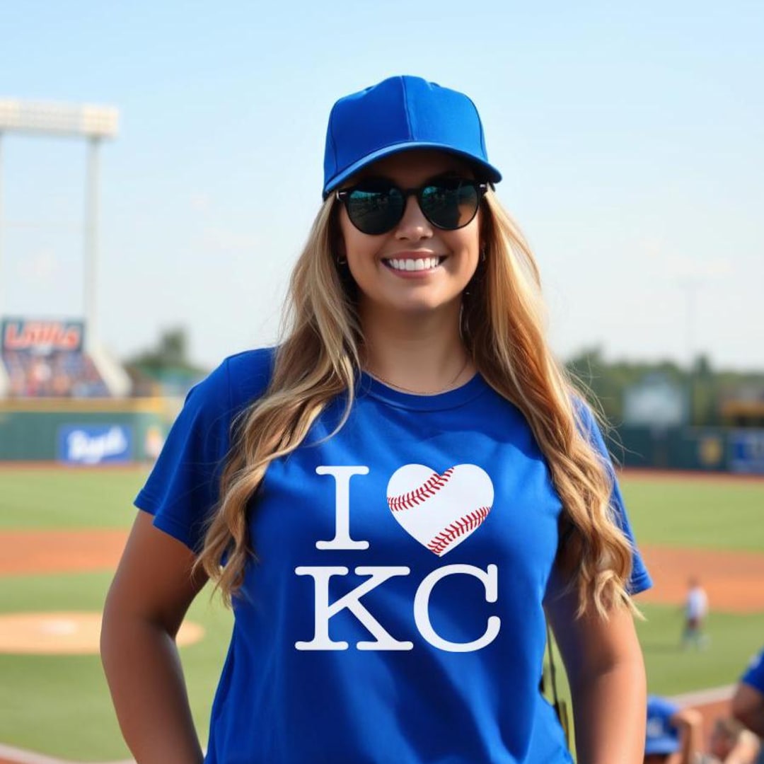 I Heart KC Shirt, Royals, I Love KC Baseball, Kansas City Baseball ...