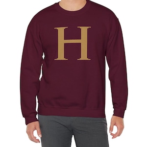 Custom Weasley "sweater" Sweatshirt, Personalized HP Christmas Sweater ...