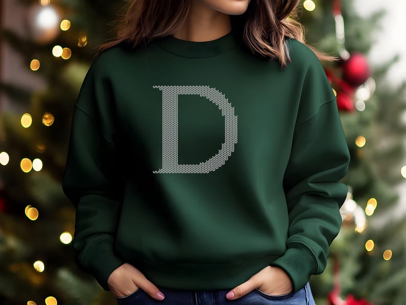 Custom Weasley "sweater" Sweatshirt, Personalized HP Christmas Sweater ...