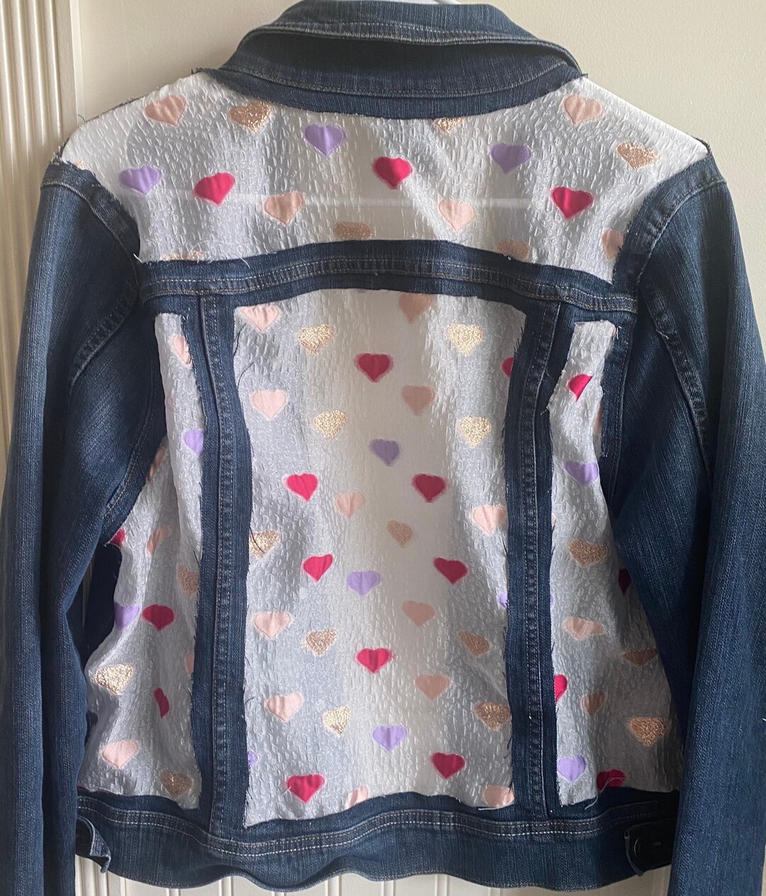 Lover Inspired Denim Jacket, Taylor Swift, Size Large, Women’s, Jean ...