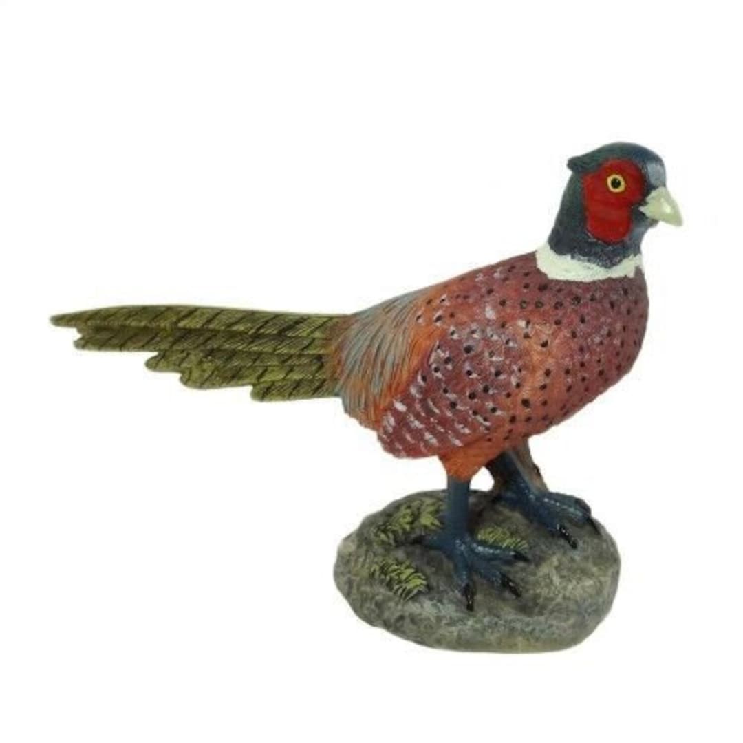 Scottish Hand Painted Pheasant Ornament Figure 11cm AM3002 - Etsy UK