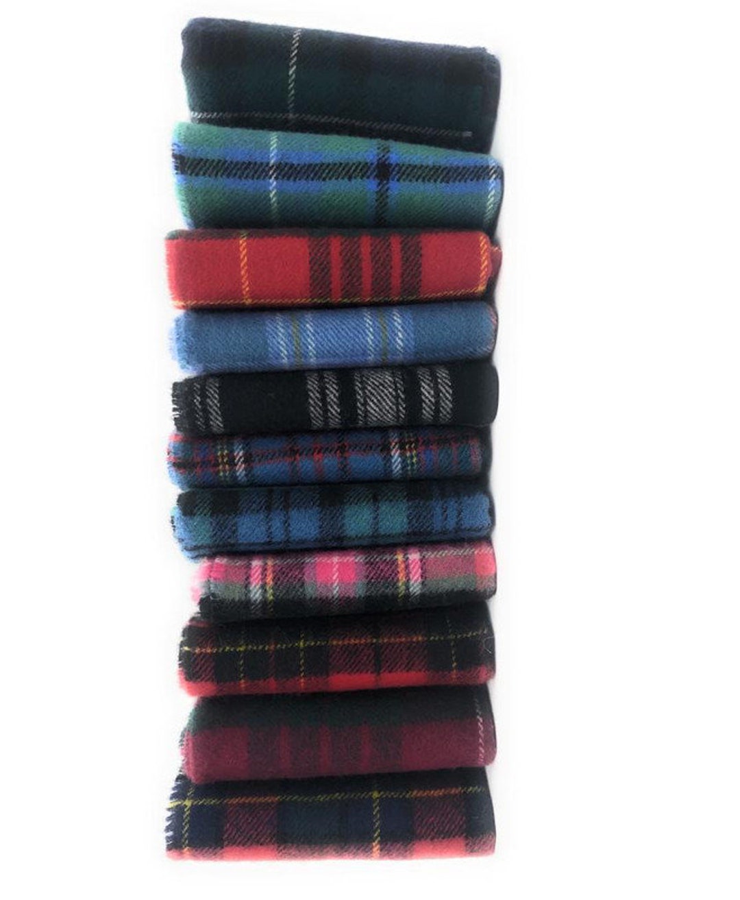 Authentic Ingles Buchan Clan Scarf Made in Scotland 100% - Etsy