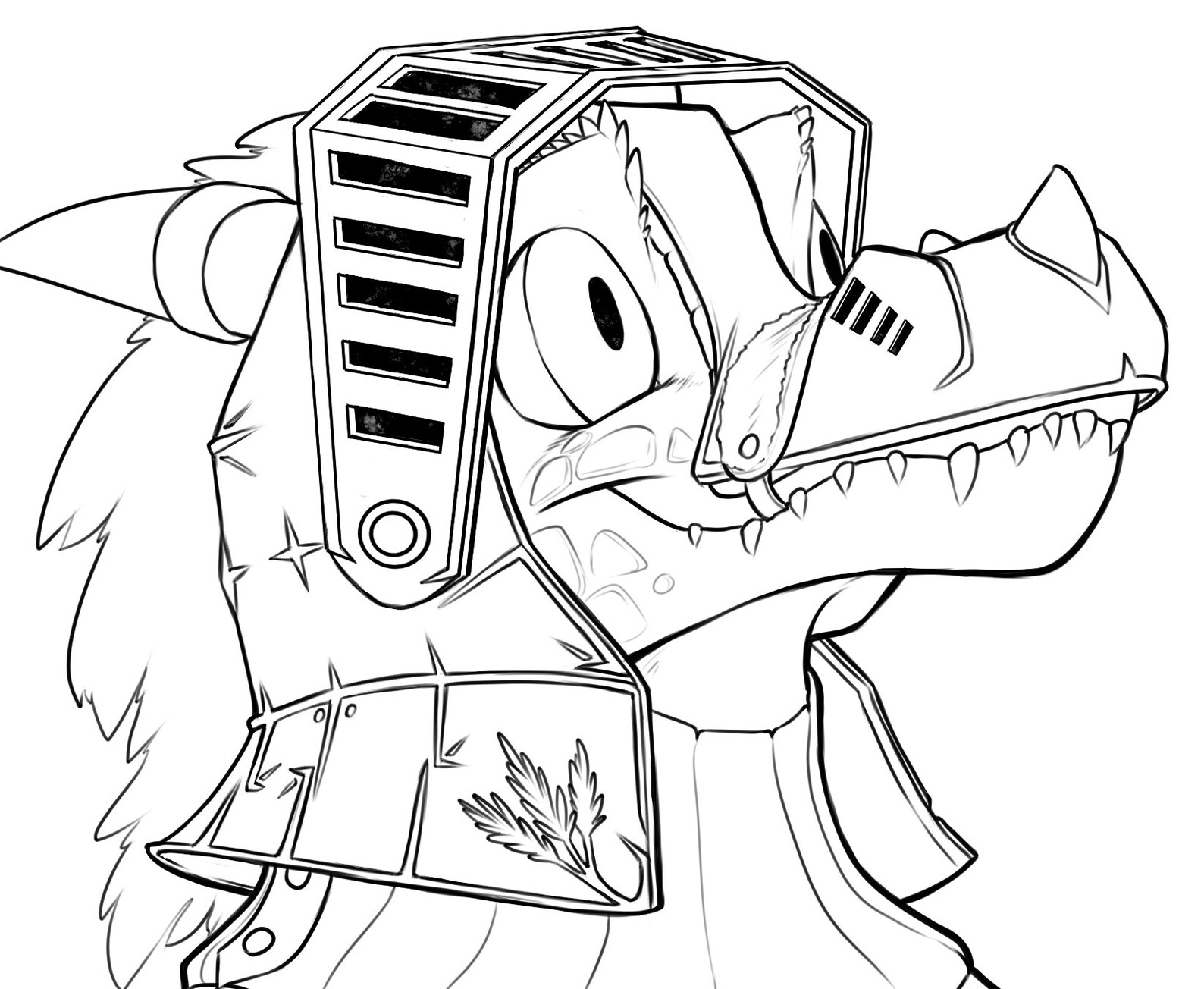 Kobold Knight Coloring Page, Digital File - Etsy