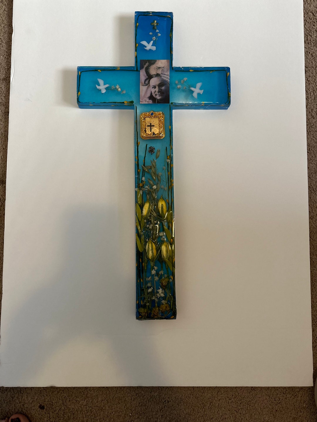 Custom Memorial Cross - Etsy