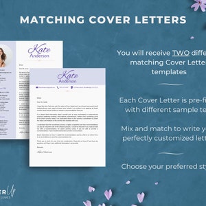 Lavender Sorority Packet | Editable Purple Sorority Resume Template ...