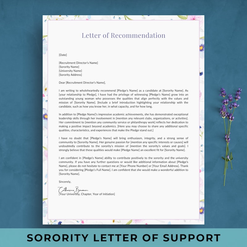 Sorority Flyer Templates - Etsy