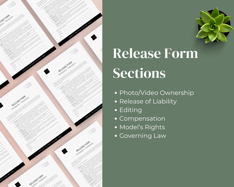 Photo & Video Release Form | Easy Google Docs Template | Photography ...