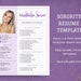 Sorority Resume Template, Lavender Rush Resume Template With Photo ...