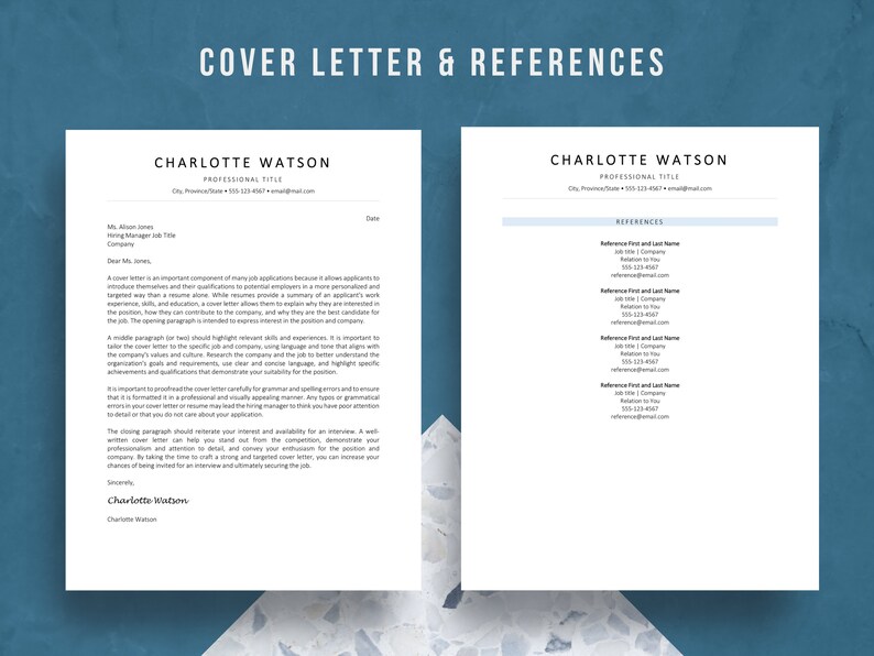 Simple ATS Resume Template for Microsoft Word, Modern ATS Friendly ...
