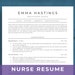 Google Docs Nurse ATS Friendly Resume Template | Nursing Resume & Cover ...