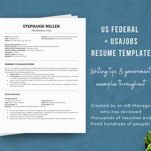 US Federal Resume Template for Word & Google Docs | USAJOBS Government ...