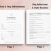 Dog Daycare New Client Intake Form Template | Editable Doggy Day Care ...
