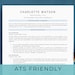 Simple ATS Resume Template for Microsoft Word, Modern ATS Friendly ...