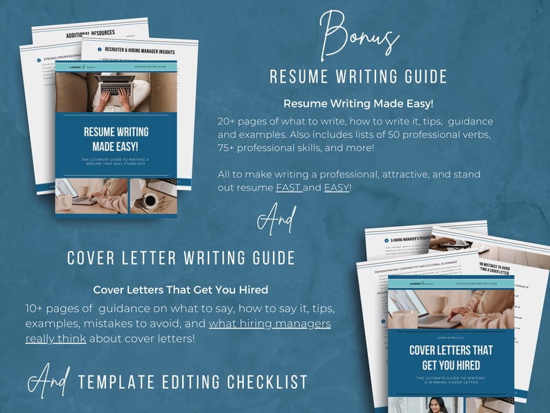 Modern ATS Friendly Resume Template for Word, Professional CV Template ...