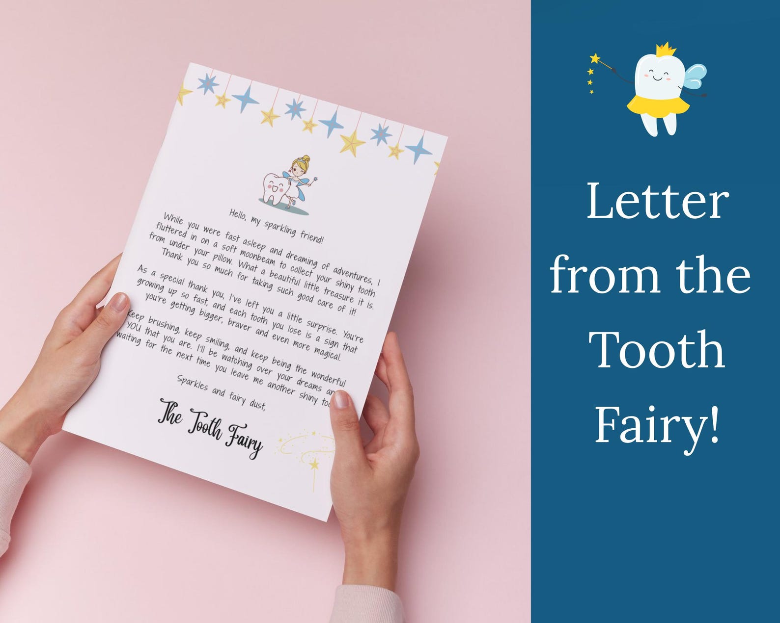 Tooth Fairy Letter | Printable Tooth Fairy Note | Lost Tooth ...