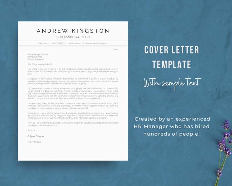 Google Docs Cover Letter Template for Job Application | Sample Resume ...