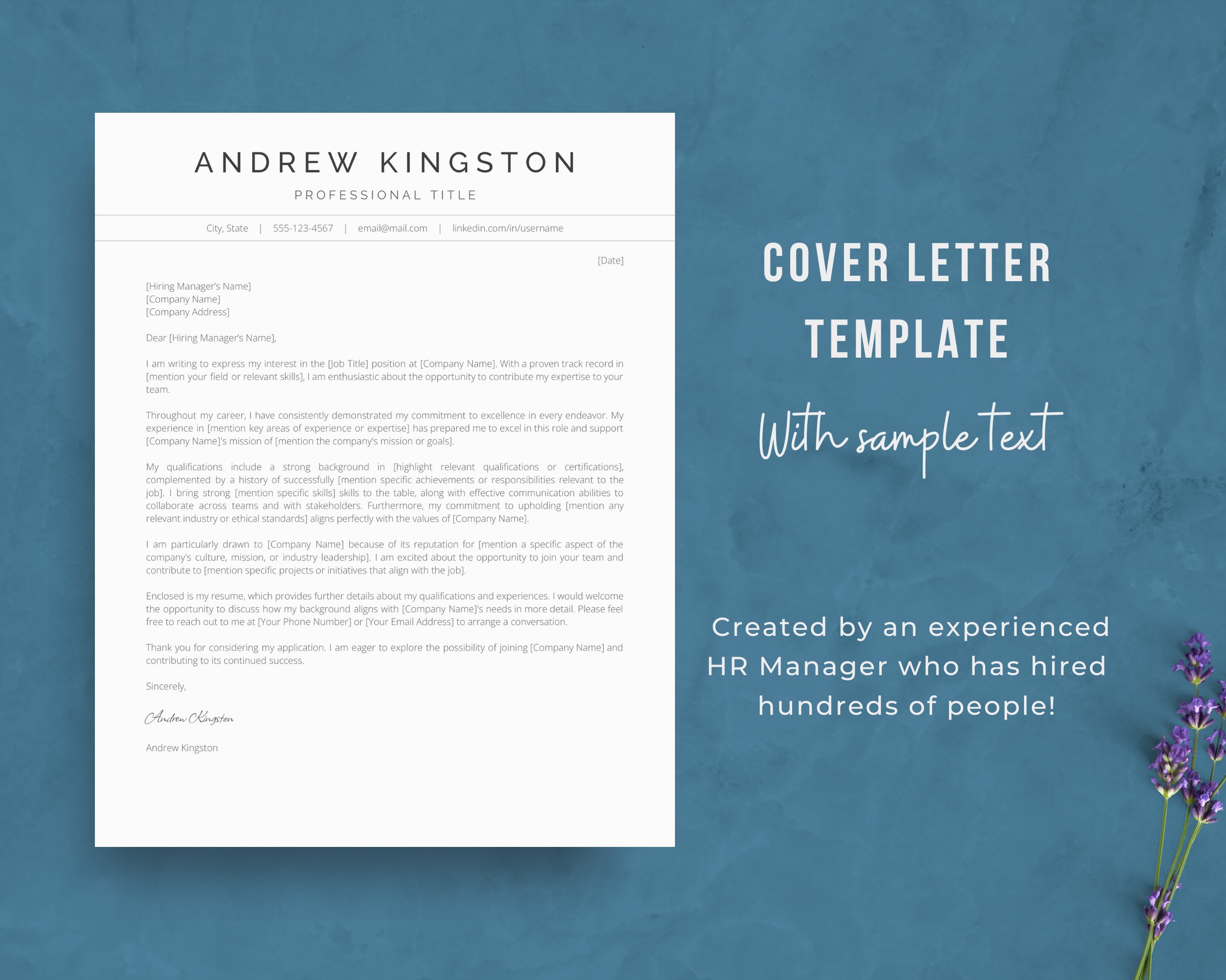 Google Docs Cover Letter Template for Job Application | Sample Resume ...