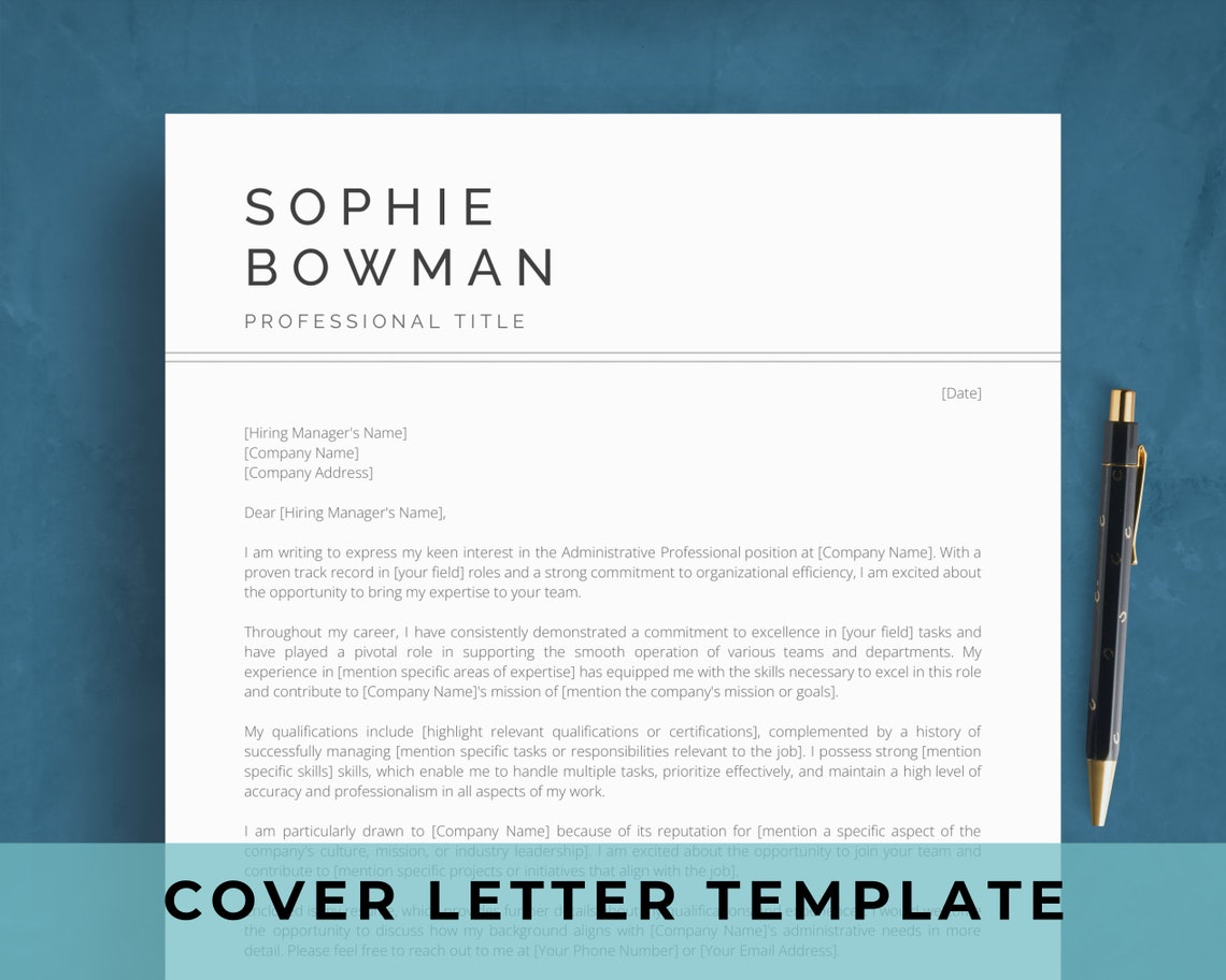 Google Docs Cover Letter Template | Professional Resume Cover Letter ...