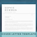 Google Docs Cover Letter Template | Professional Resume Cover Letter ...