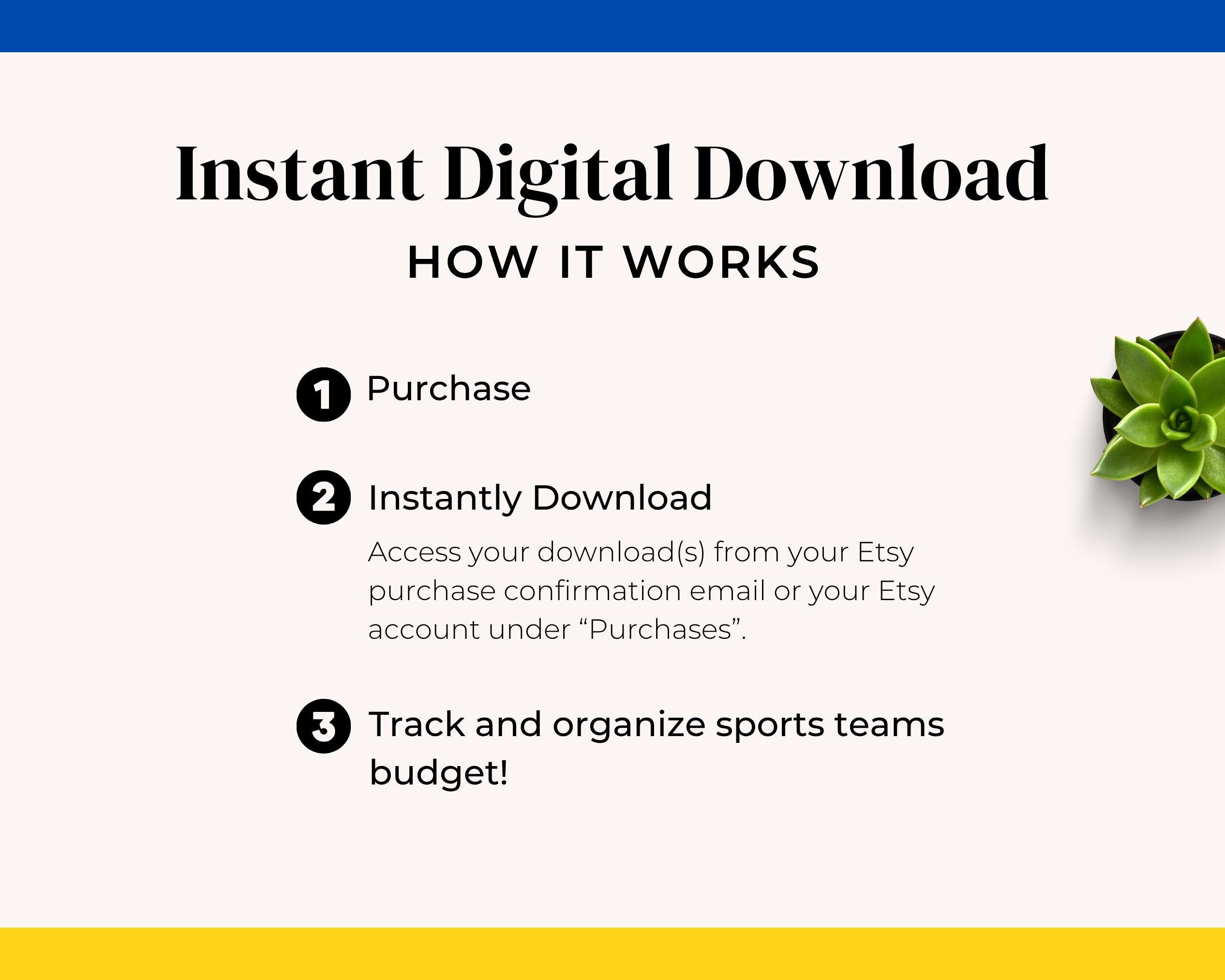 Sports Team Budget Spreadsheet | Simple & Editable Sports Budget ...