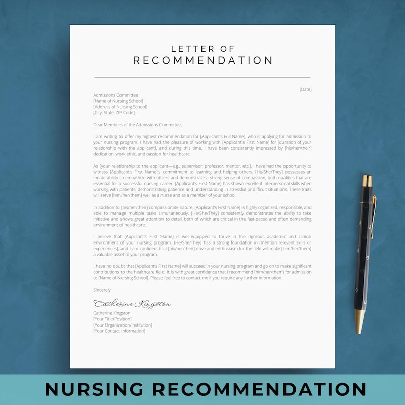 Medical Reference Letter - Etsy