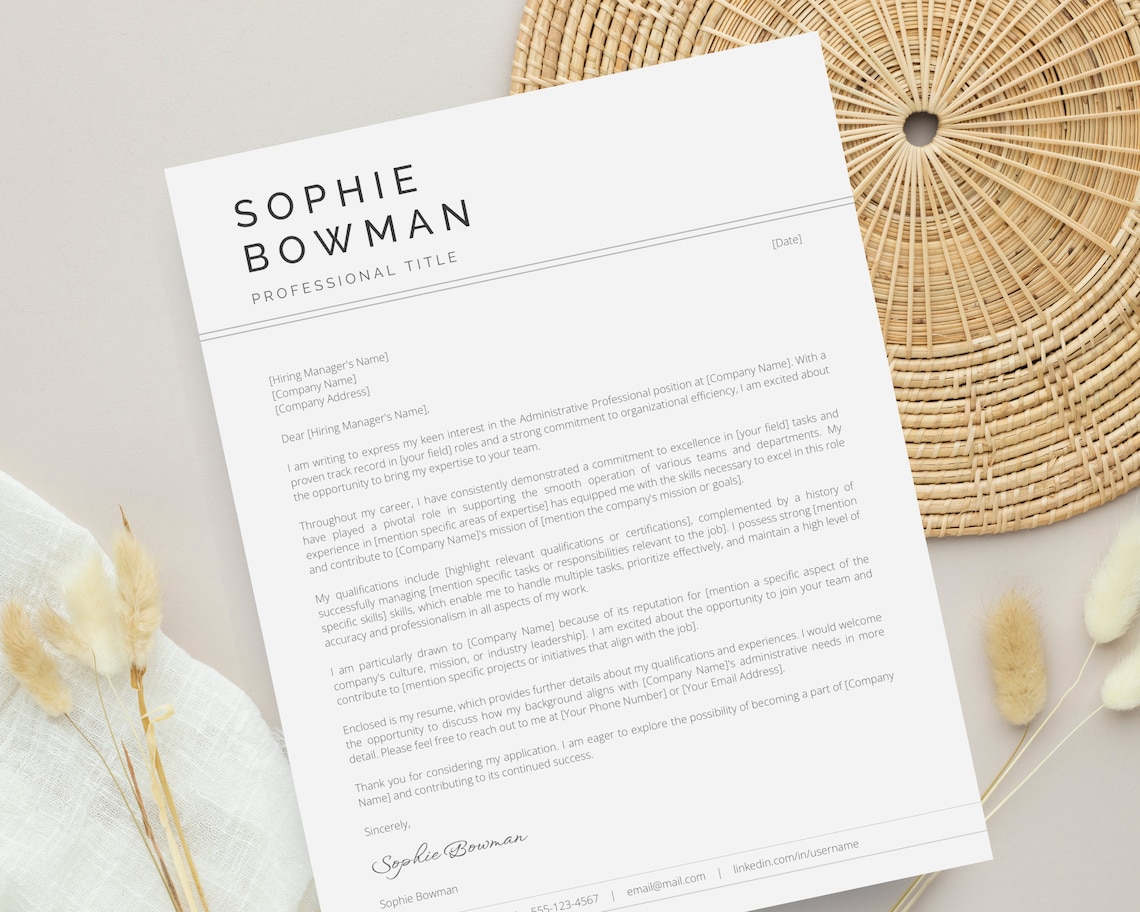 Google Docs Cover Letter Template | Professional Resume Cover Letter ...