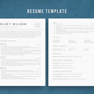 Google Docs Nursing Resume Template | Simple ATS Friendly CV for Travel ...